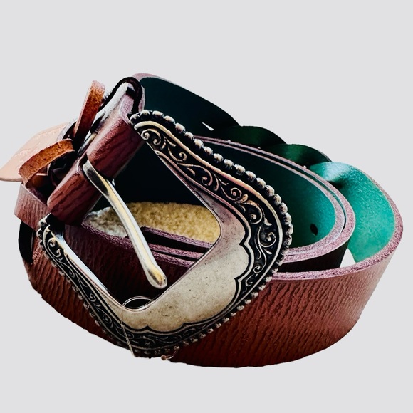 Catchfly | Accessories | Nwt Catchfly 0 Genuine Leather Belt Braided ...